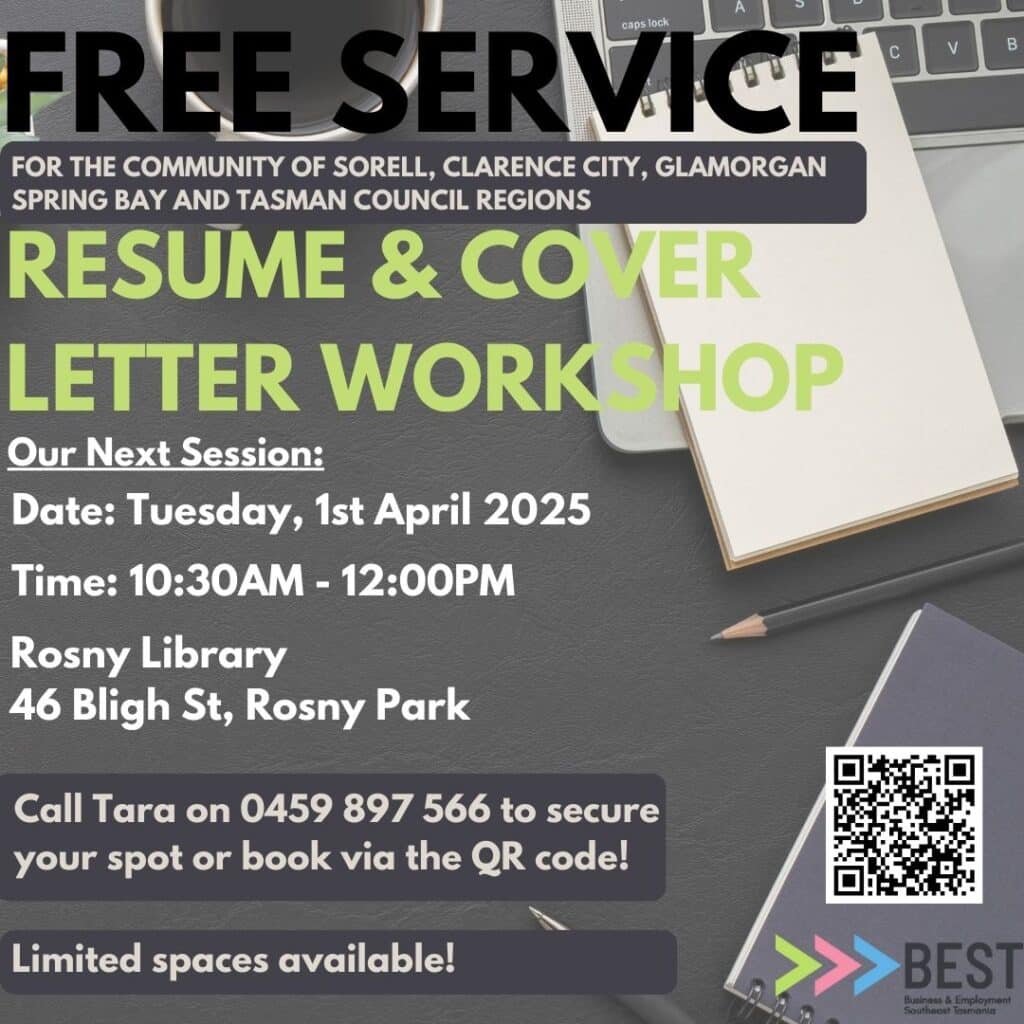 Resume and Cover Letter Workshop with BEST at Rosny Library - Business ...