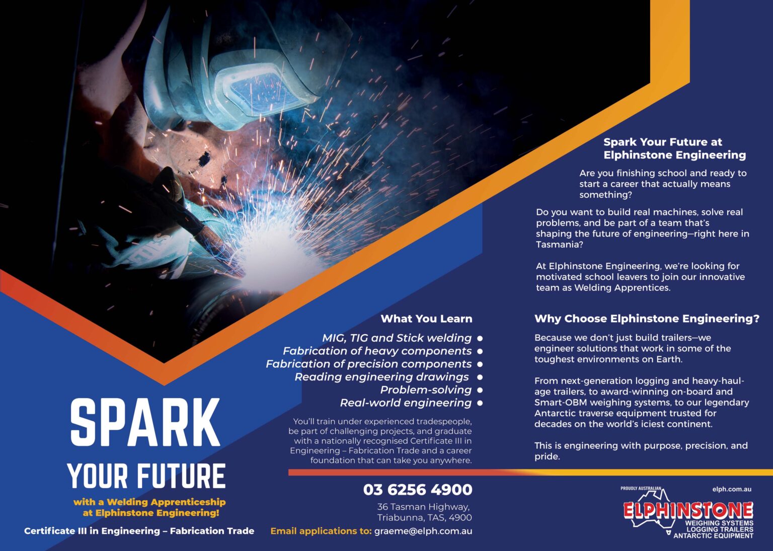 Welding Apprenticeship - Triabunna - Business & Employment Southeast ...